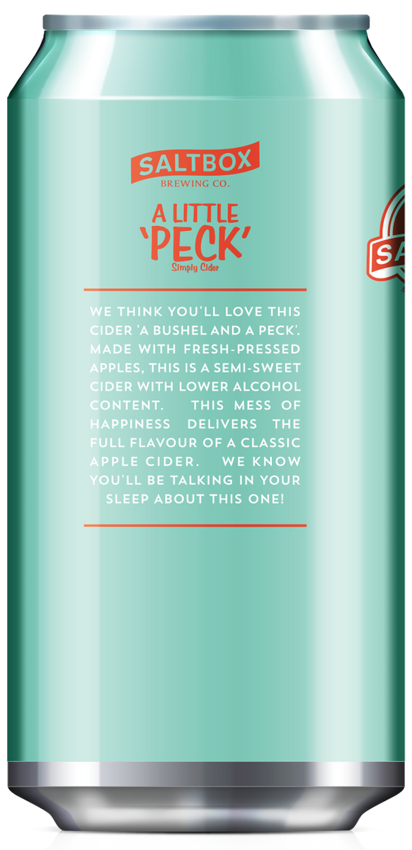 A Little Peck - Simply Cider 473ml – Saltbox Brewing Company